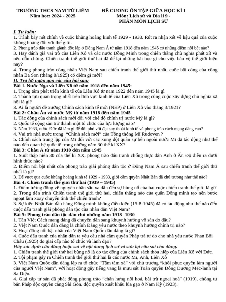 ĐC Gki. S 9.Hs NH 24-25 | PDF