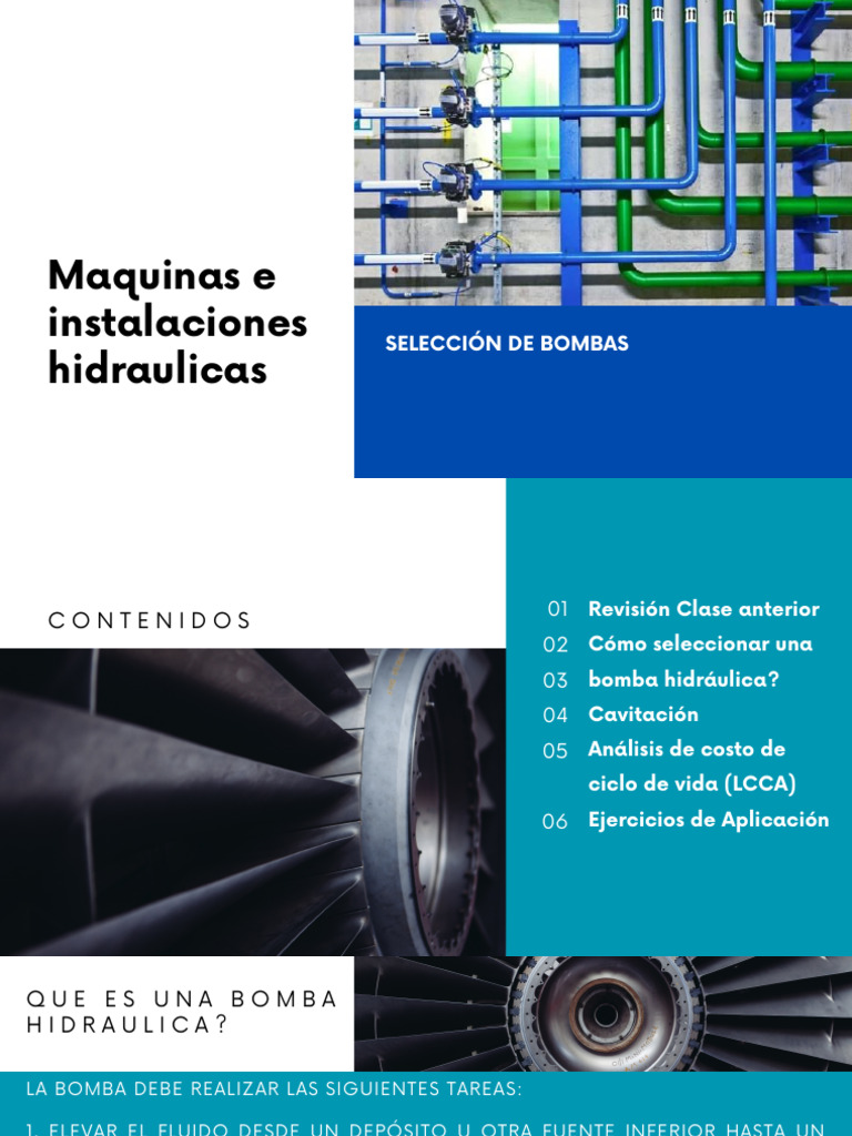 Clase 082024 - Selección de Bombas | PDF | Bomba | Presión