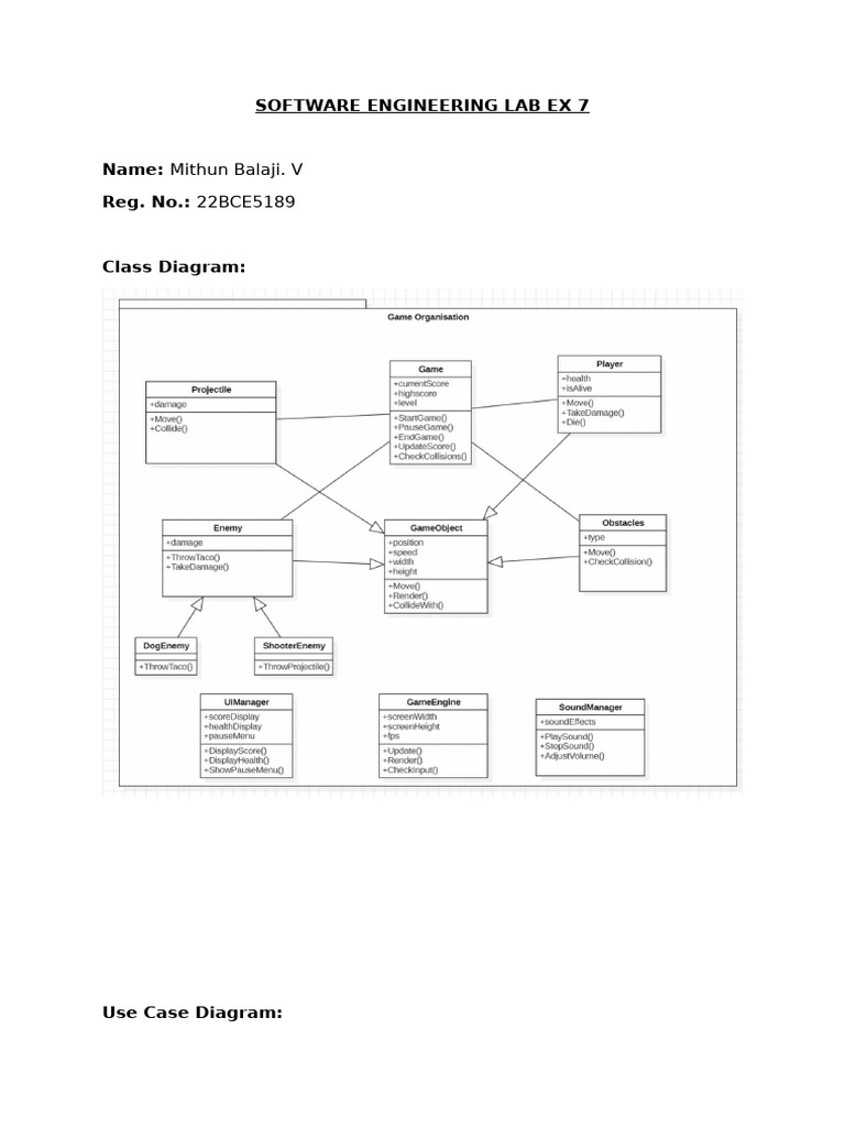 Software Engineering Lab Ex 7 | PDF | Computers