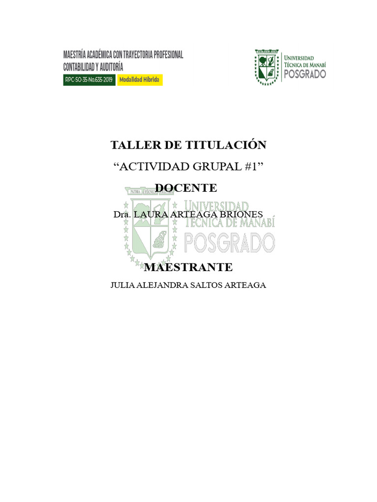 Actividad Grupal #1 | PDF | Ciencia y matemáticas