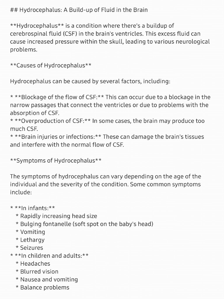 Hydrocephalus - 241108 - 171709 | PDF