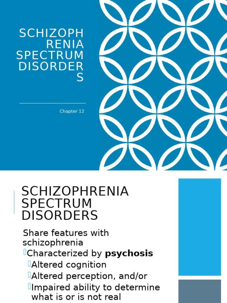 Chapter 12 Schizophrenia | PDF | Schizophrenia | Antipsychotic