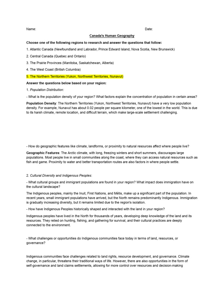 Cananda | PDF | Provinces And Territories Of Canada | Natural Environment