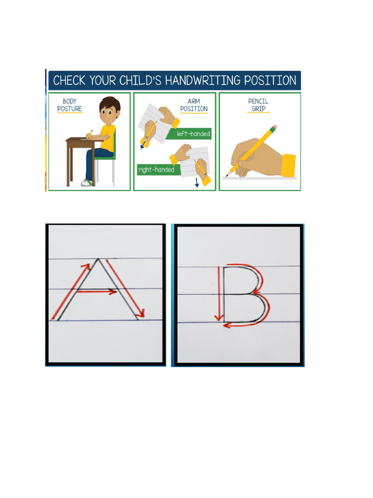 Correct Formation of Uppercase Letters A - E | PDF