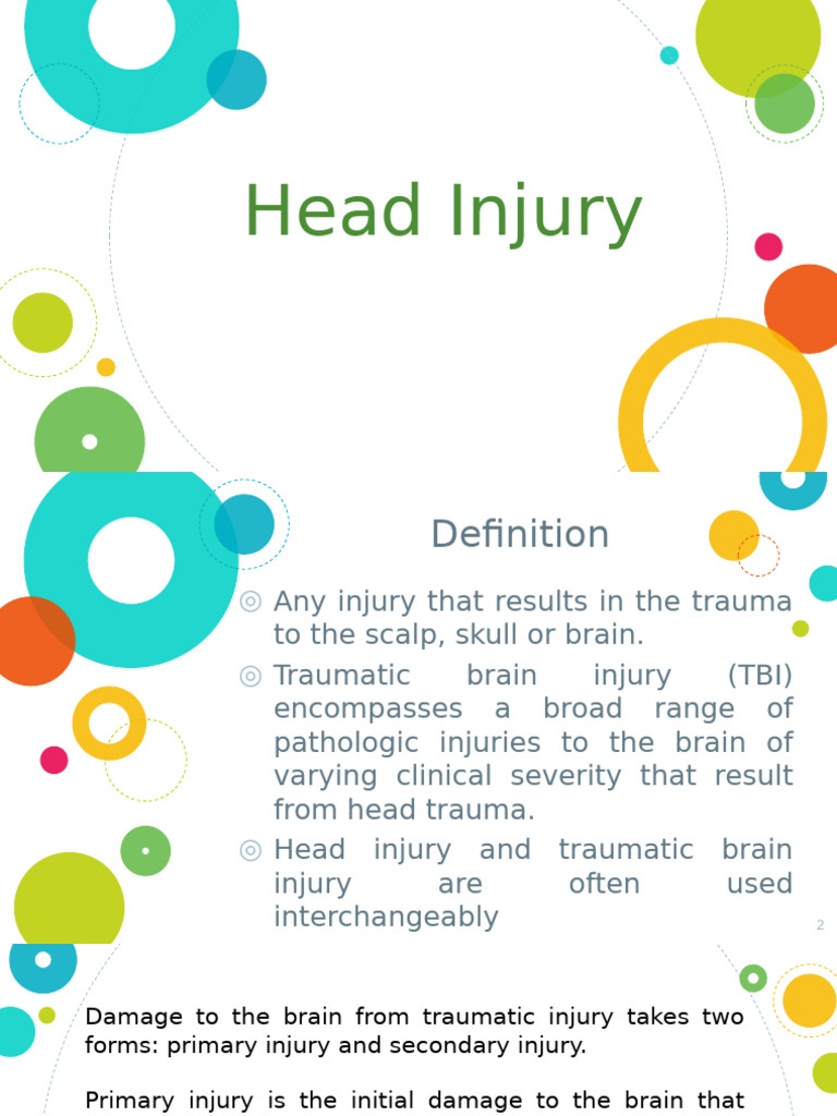 Head Injury Incomplete | PDF | Traumatic Brain Injury | Clinical Medicine