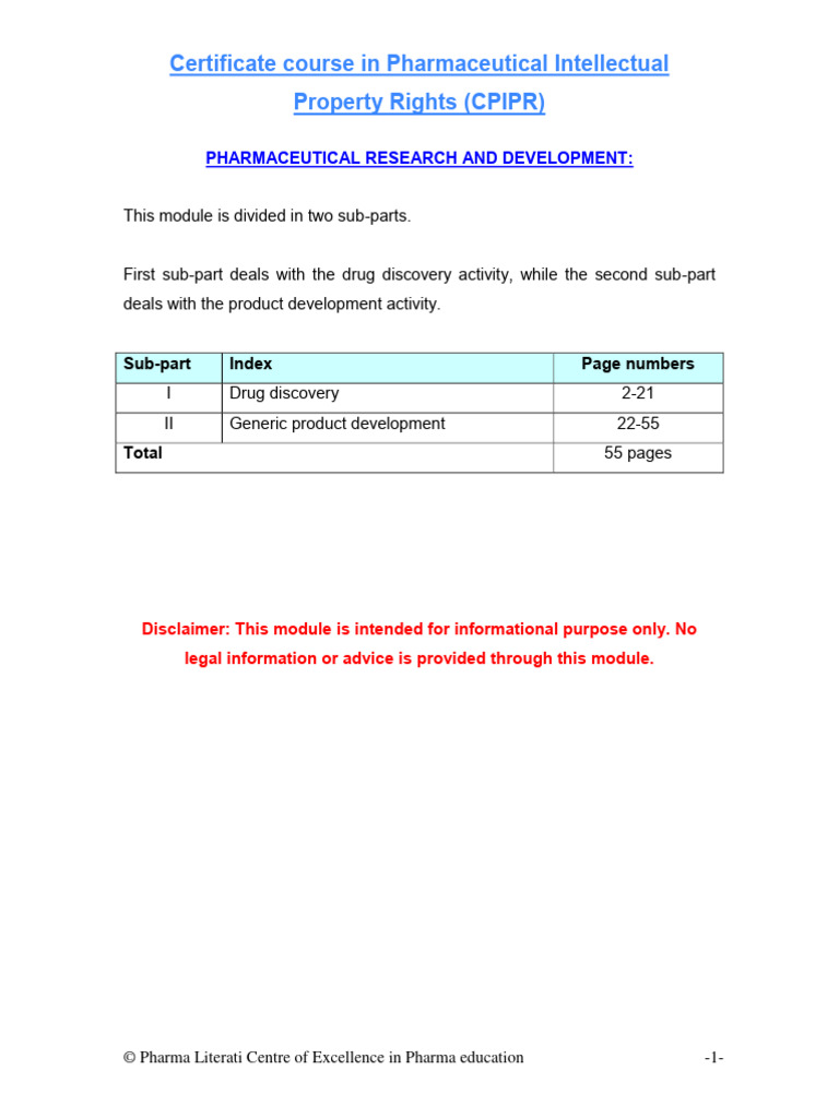 Module IV Pharmaceutical Research and Development | PDF | Phases Of ...