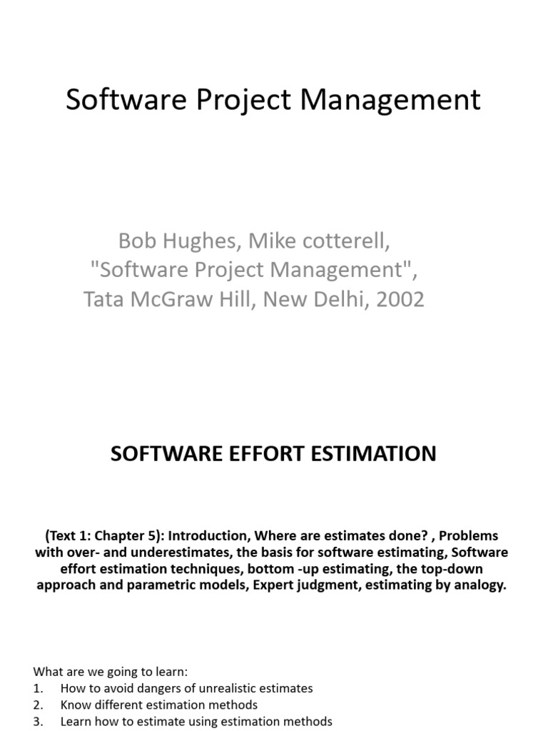 Software Effort Estimation Techniques | PDF | Software Development Process | Software Engineering