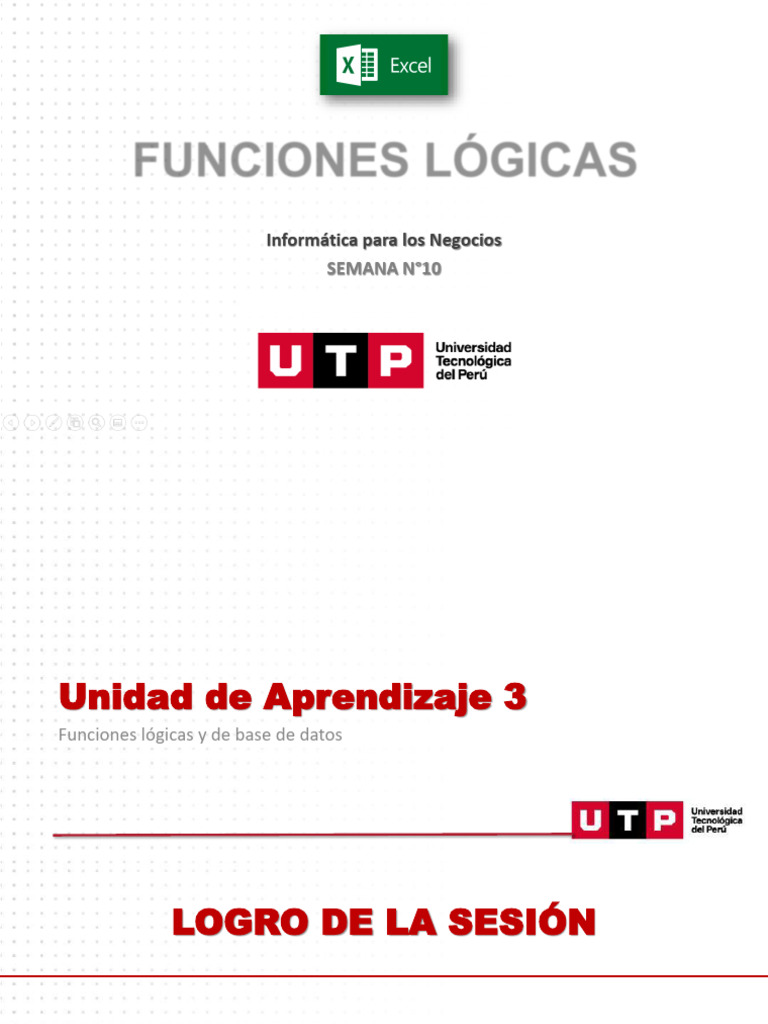 IN Semana 10 s1 - Funciones Lógicas-1 | PDF | Microsoft Excel | Función ...