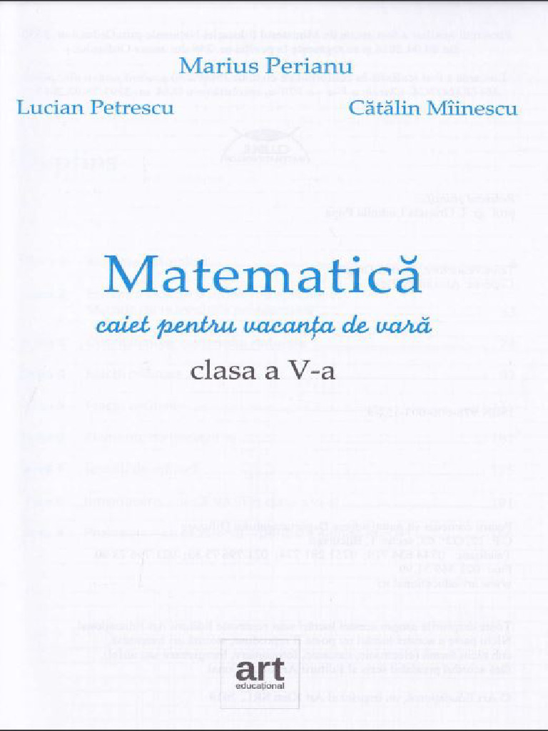 Carte Matematica Refacuta | PDF