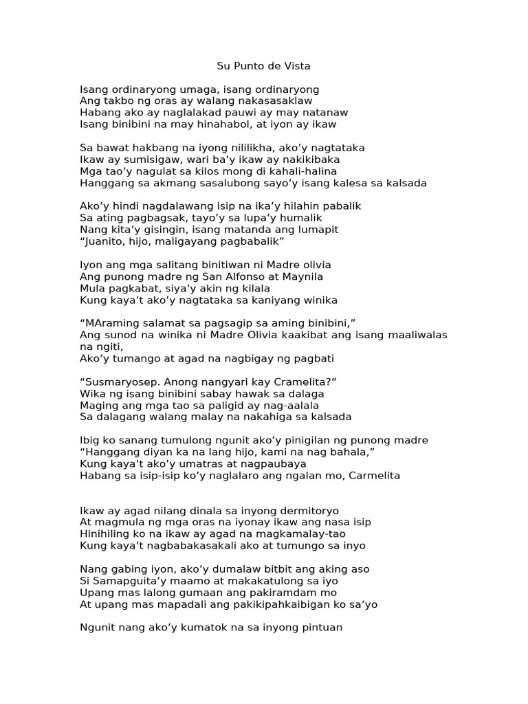 Su Punto de Vista | PDF