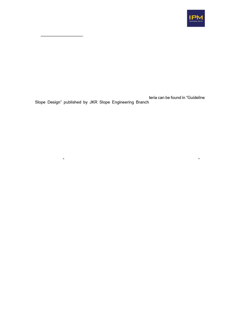 Slope Design Requirements | PDF | Geotechnical Engineering | Drainage