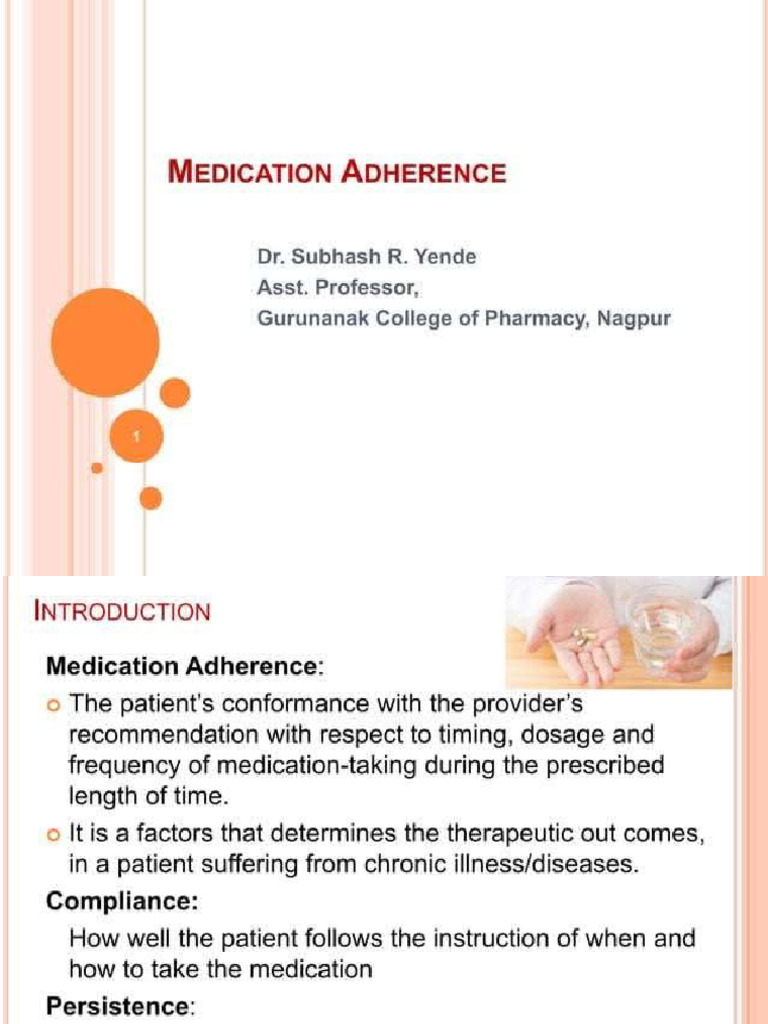 Medication Adherence SS | PDF