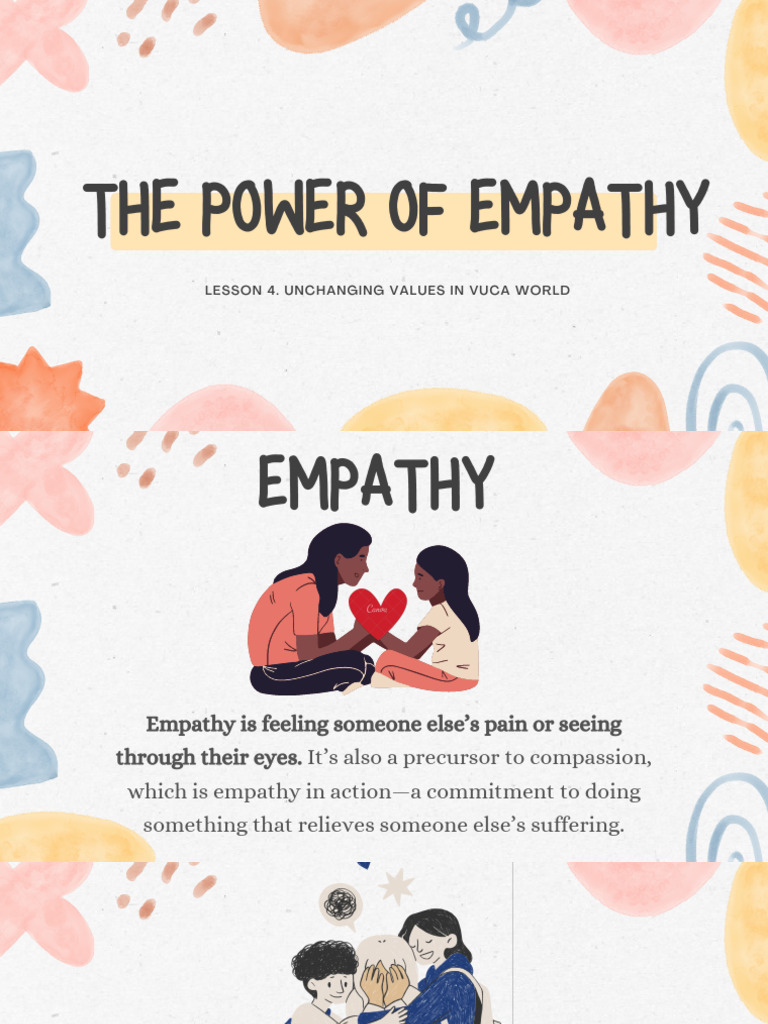 Lesson 4.2 The Power of Empathy | PDF | Career & Growth | Wellness