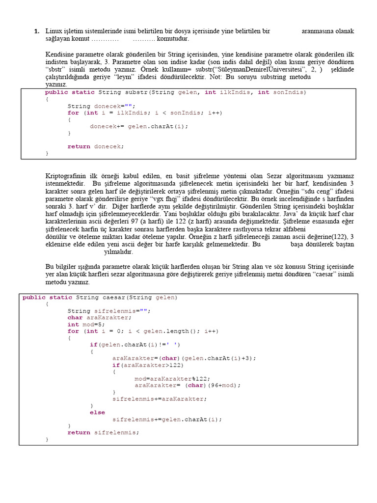 2016-2017 Programlama Dilleri 1 Vize | PDF