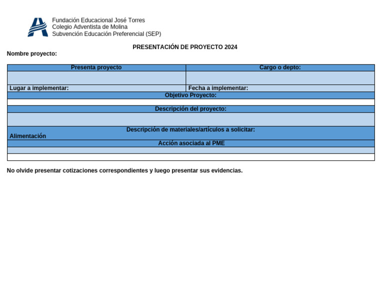 Formato de Proyectos | PDF | Negocios