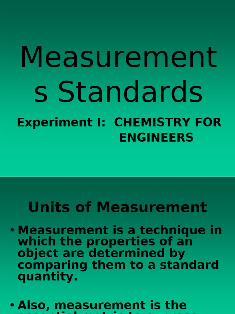 Chem14 Experiment I Measurement Standards | PDF | Significant Figures | Density