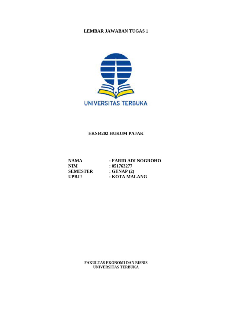 Farid Adi Nogroho-051763277-T1-Eksi4202-149 | PDF