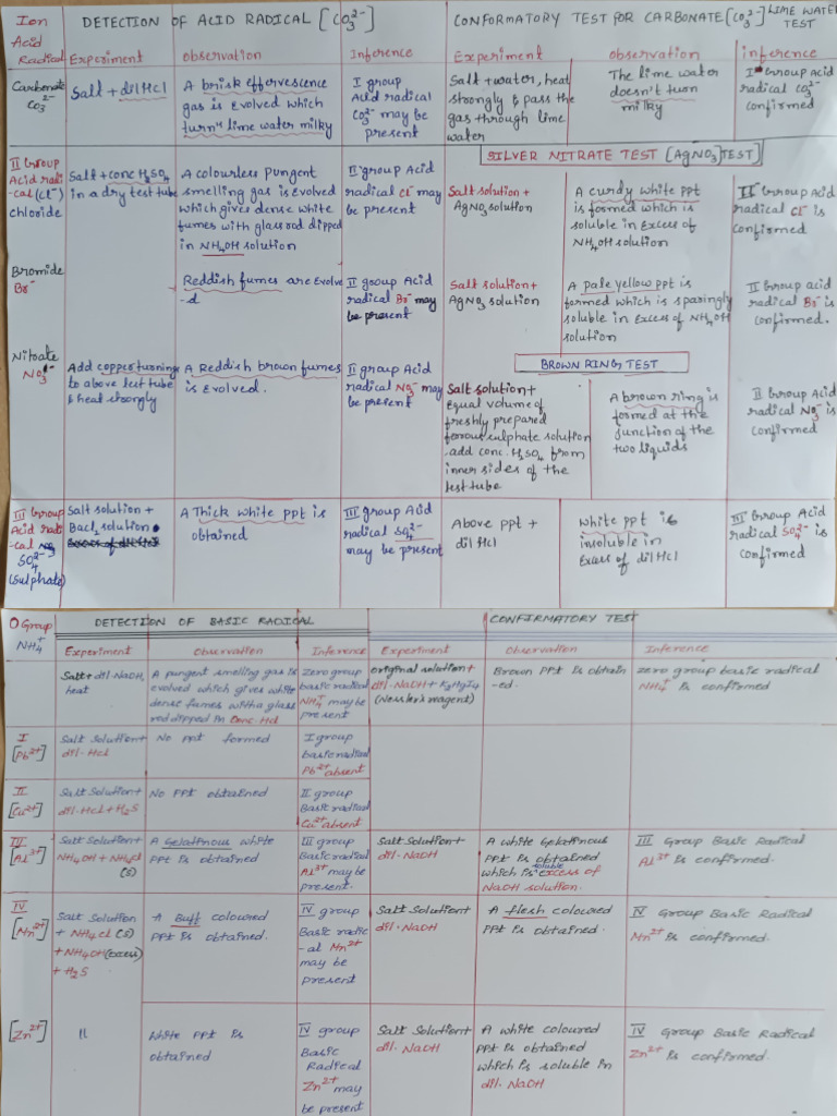 Cbse Chemistry Practicals Pdf Chemistry Chemical Substances