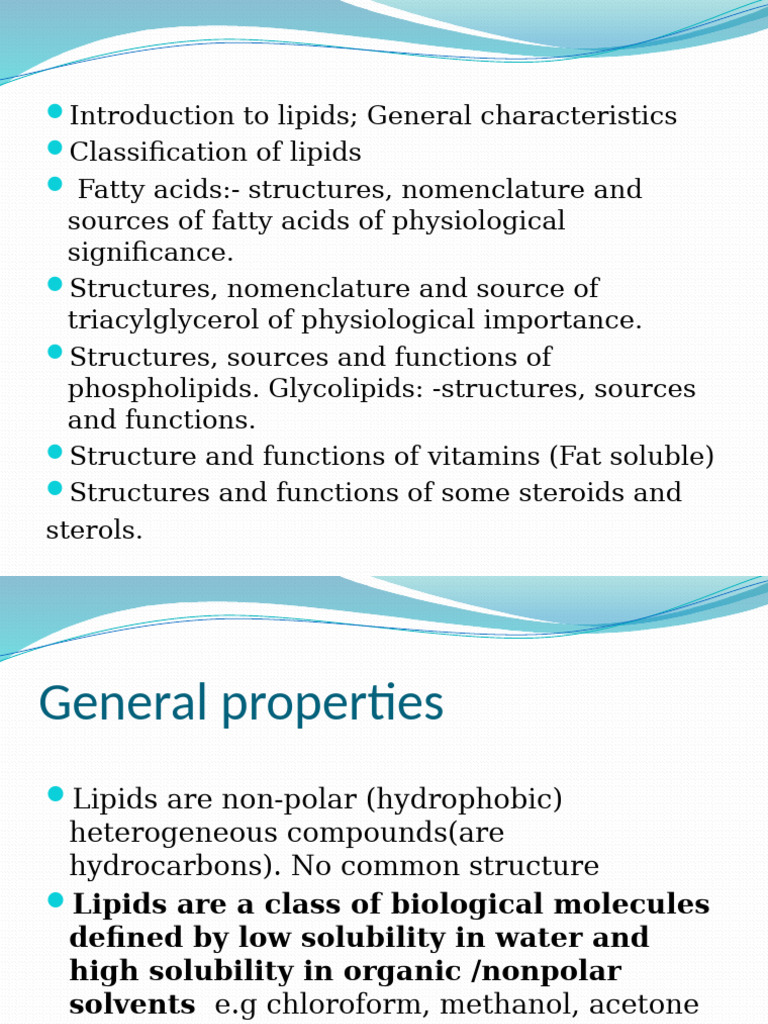 LIPIDS | PDF | Lipid | Fatty Acid
