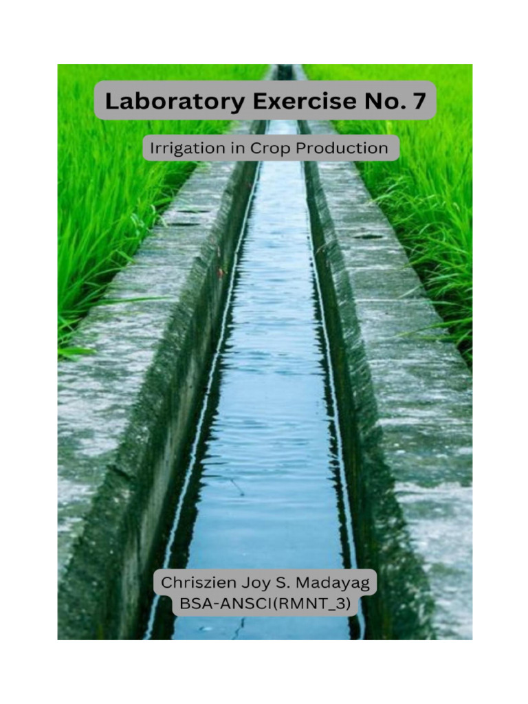 labexer7aengr | PDF | Irrigation | Soil