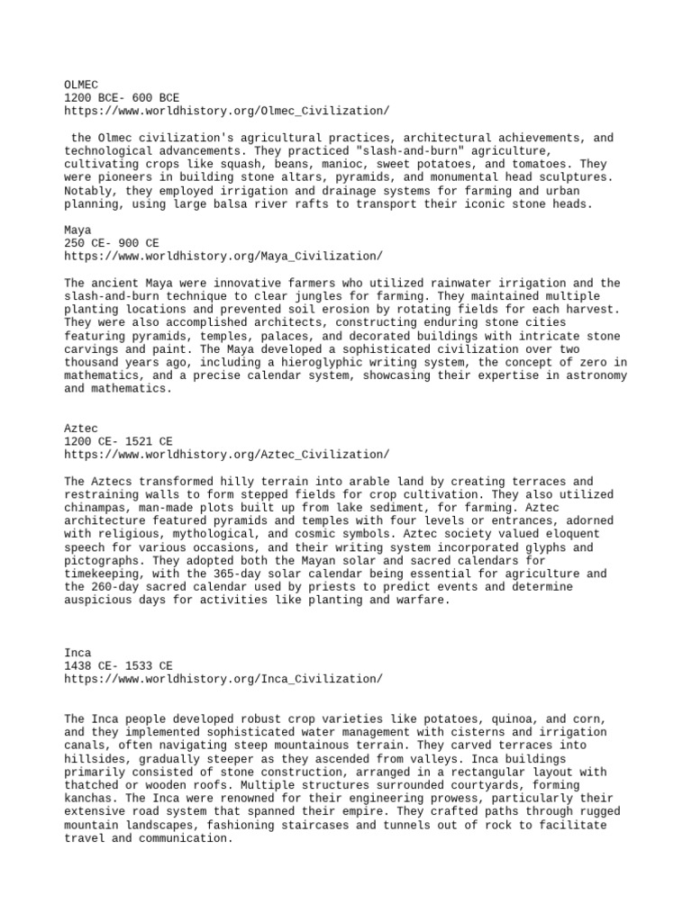 Kade Carroll - Mesoamerican Societies Notes | PDF | Maya Civilization ...