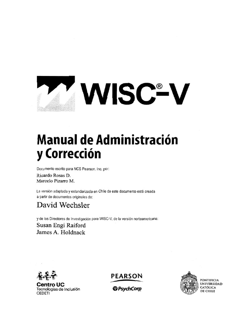 Wisc V Manual | PDF