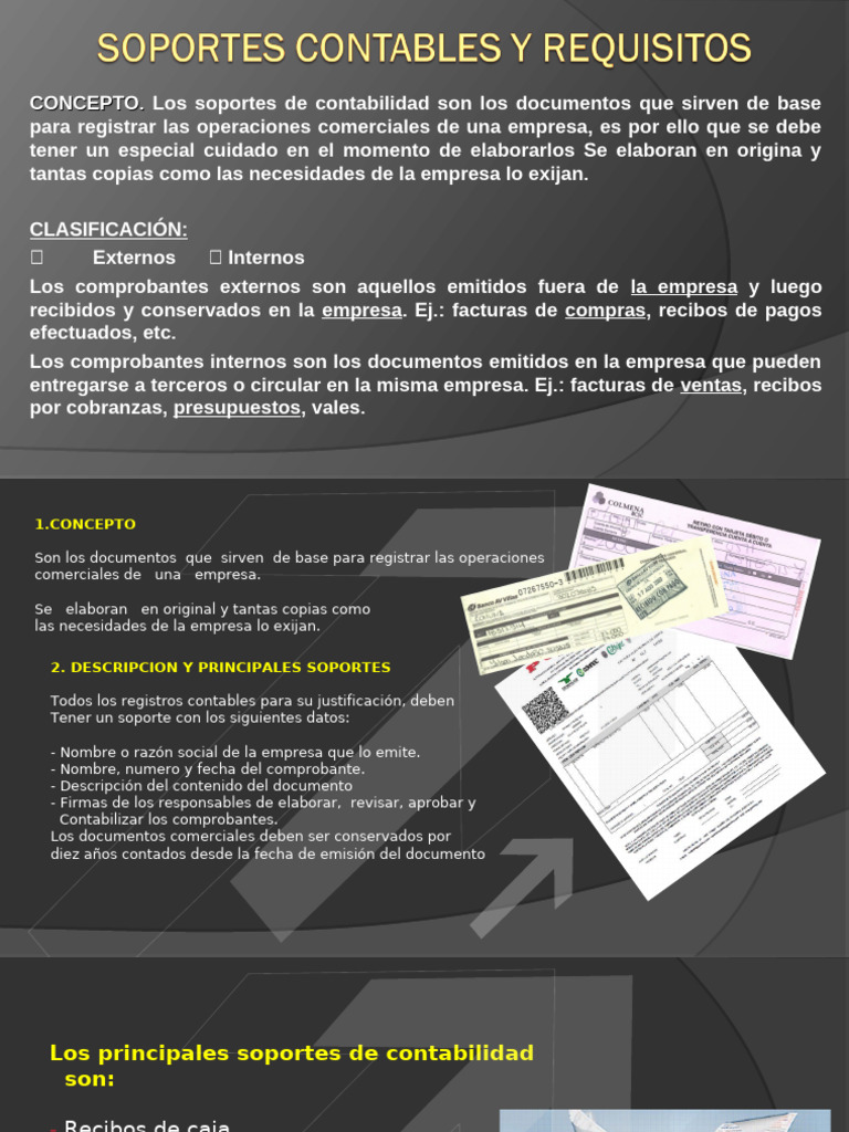 Soportes Contables | PDF | Contabilidad | Factura