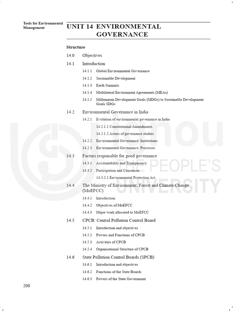 Governance Unit 3 | PDF | Sustainability | Sustainable Development
