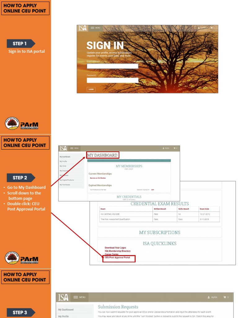 How To Submit Online Post CEU | PDF