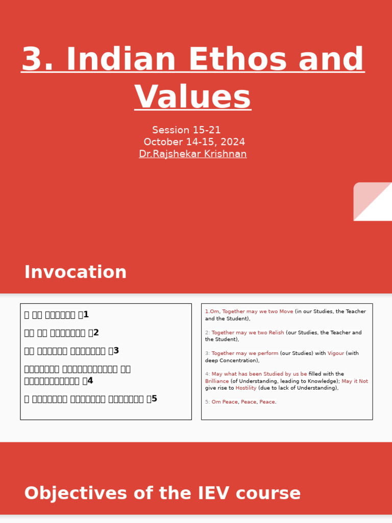 Indian Ethos for Business Students | PDF | Trade | Western Philosophy