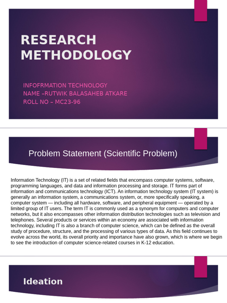 Research Methodology | PDF | Information Technology | Information