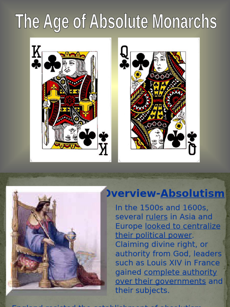 AgeofAbsolutismPowerpoint 1 | PDF | Absolute Monarchy | Russian Empire