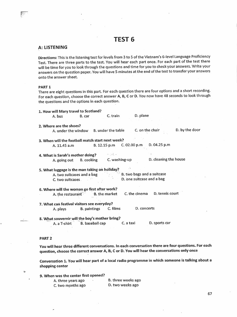Vstep Test 24.02 | PDF