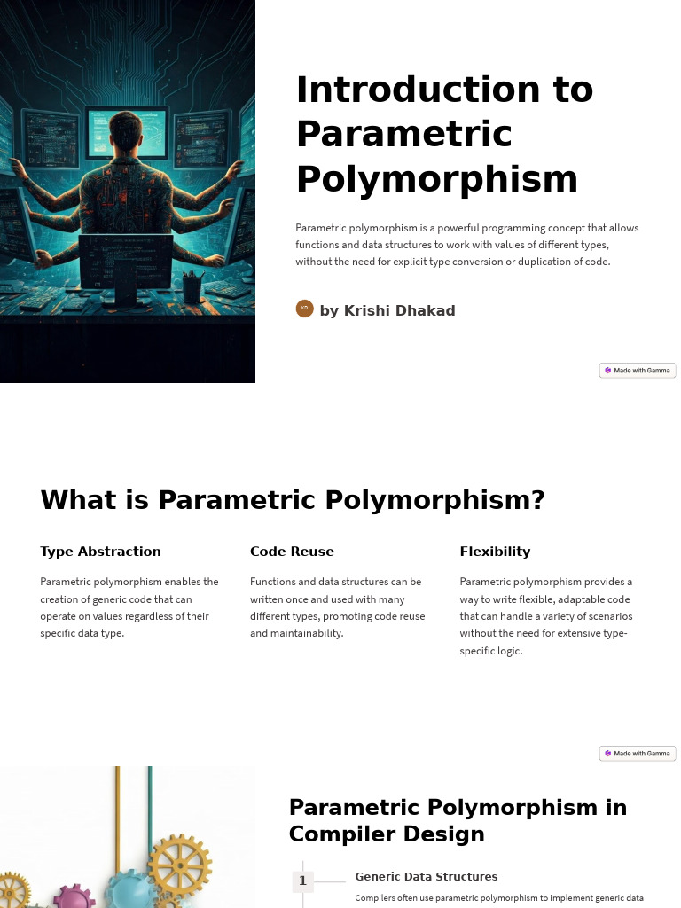 Introduction To Parametric Polymorphism Pdf Data Type Programming Paradigms