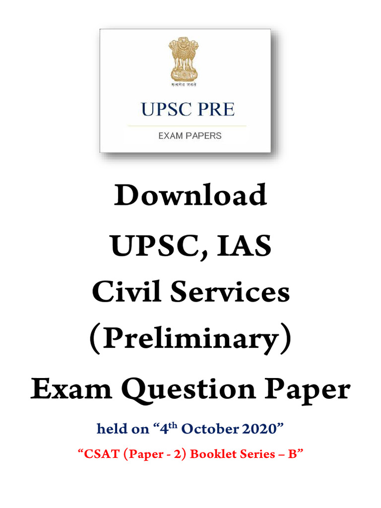 Download-UPSC-IAS-Prelim-2020-Exam-Question-Paper-CSAT-Paper-2-English ...