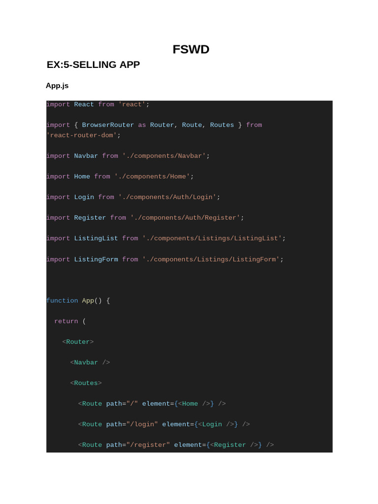 FSWD 5th Program | PDF | Computing