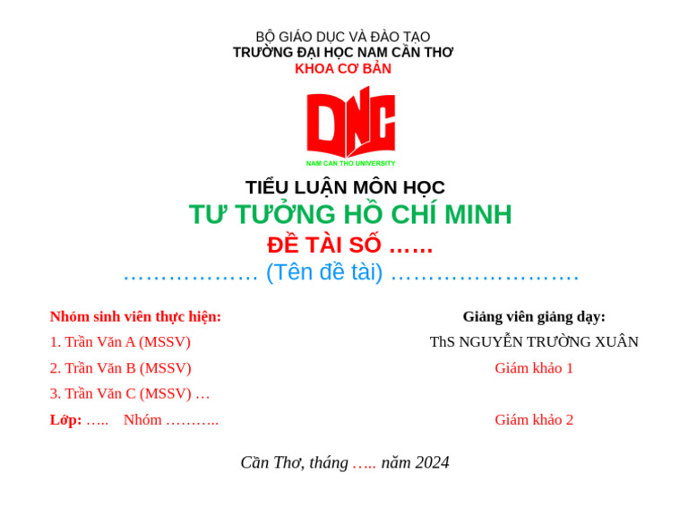 DNC22 - TTHCM - Bia TL - 2024 | PDF