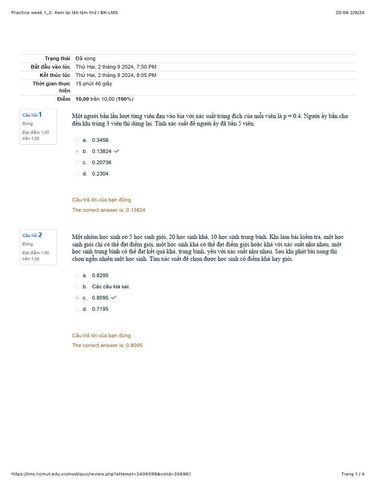 Practice Week 1 - 2 | PDF