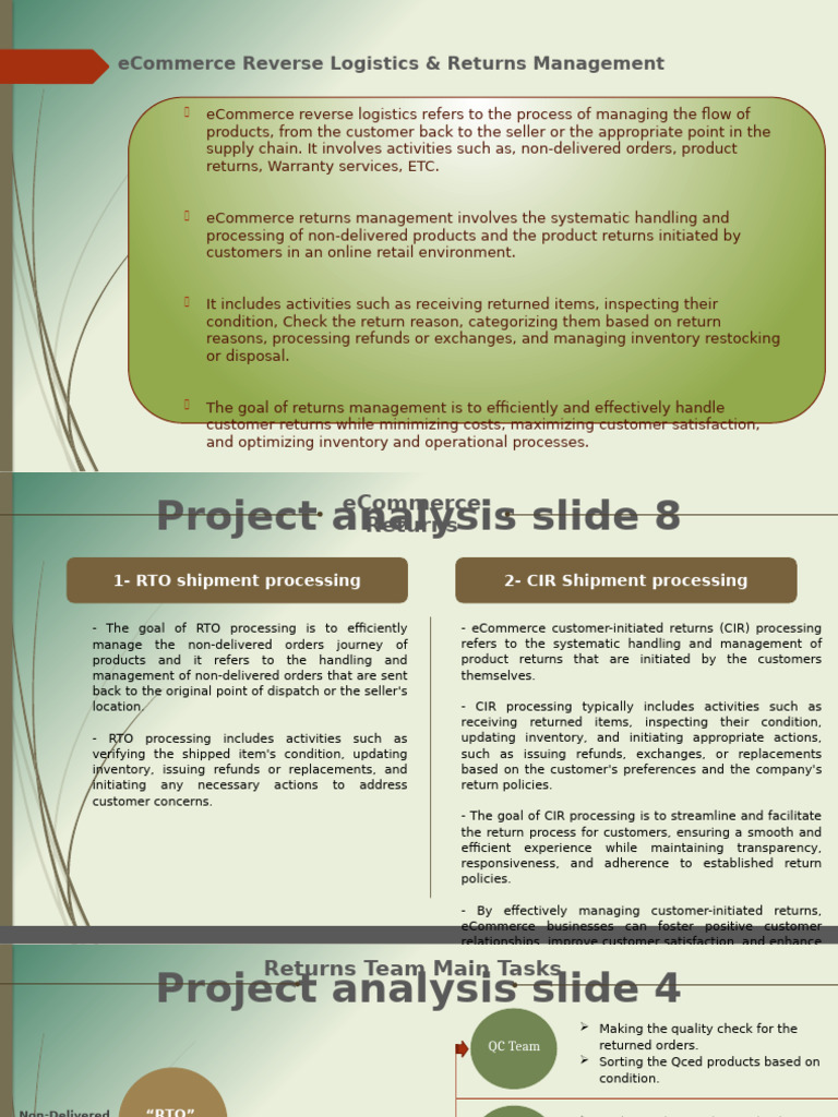 Ecommerce Reverse Logistics & Returns Management | PDF | Logistics | E Commerce
