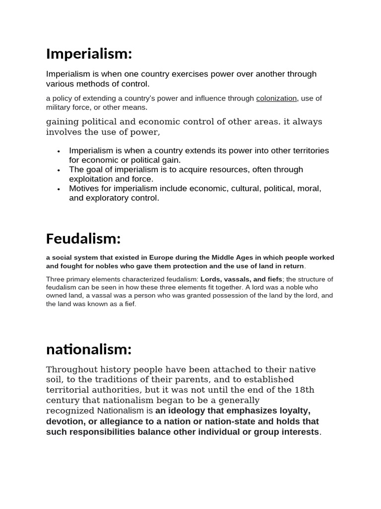 World History Final Notes | PDF | Politics | History