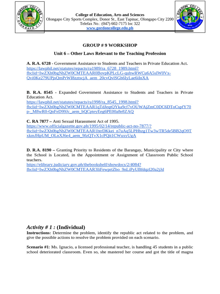 GROUP9-WORKSHOP | PDF | Teachers | Education Theory