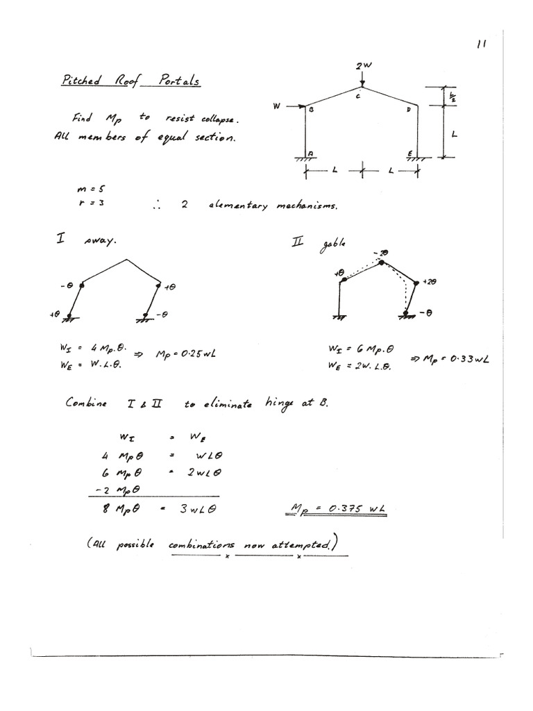 Page 11 From Plastic Frame Analysis JC | PDF