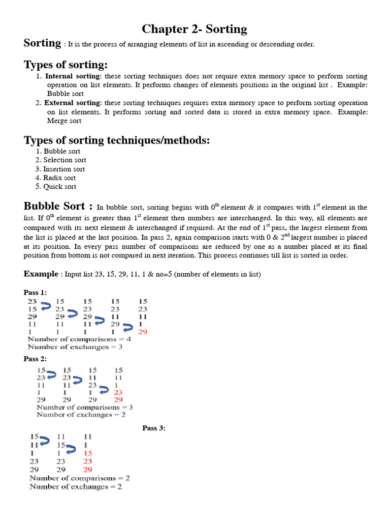 Chapter 2-Sorting | PDF | Algorithms And Data Structures | Computer ...