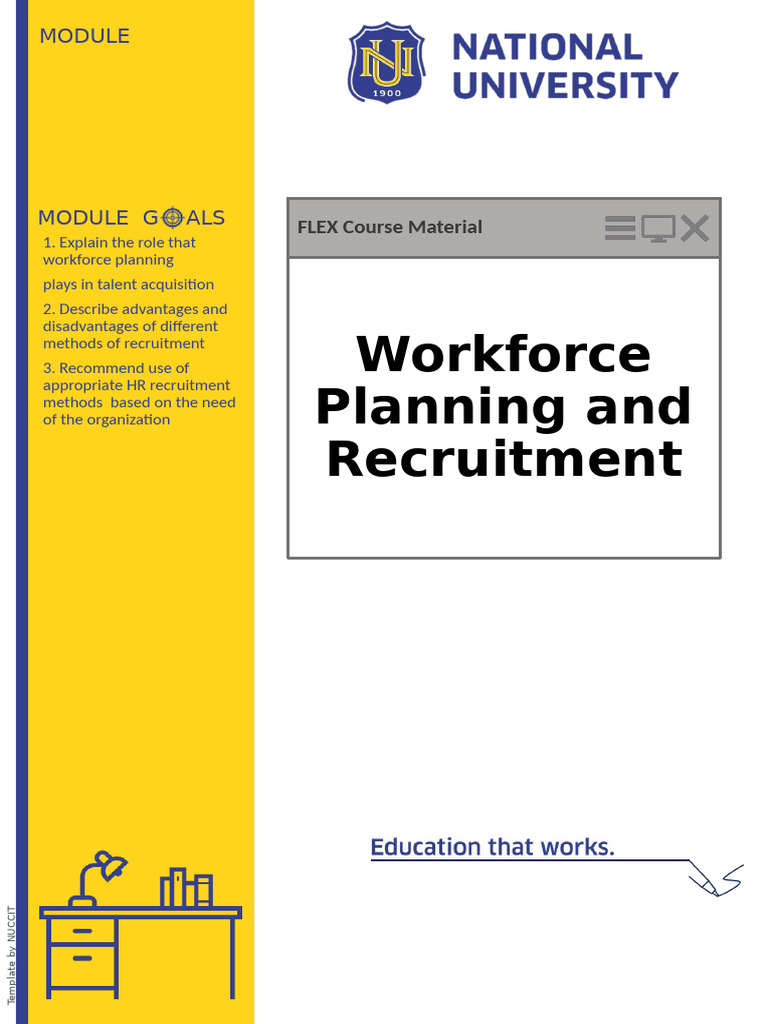 Workforce Planning and Recruitment Guide | PDF | Recruitment | Forecasting