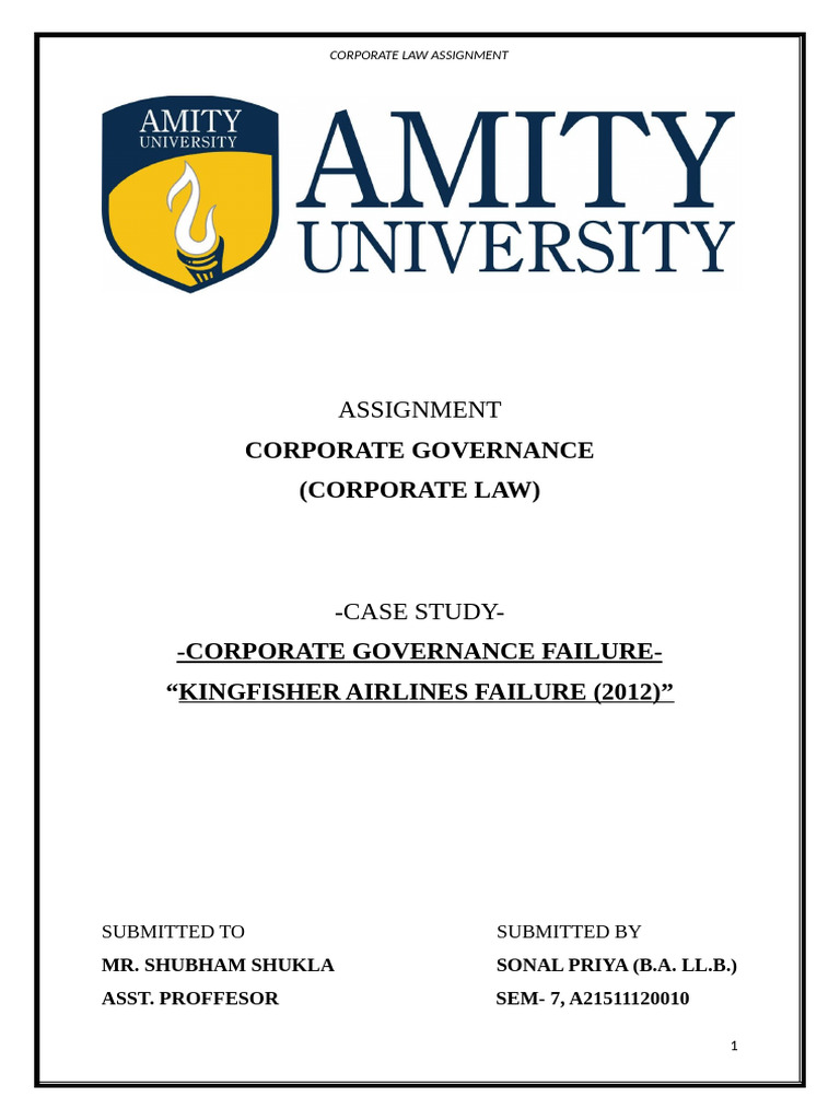 Corporate Sonal Assignment | PDF | Business | Corporations