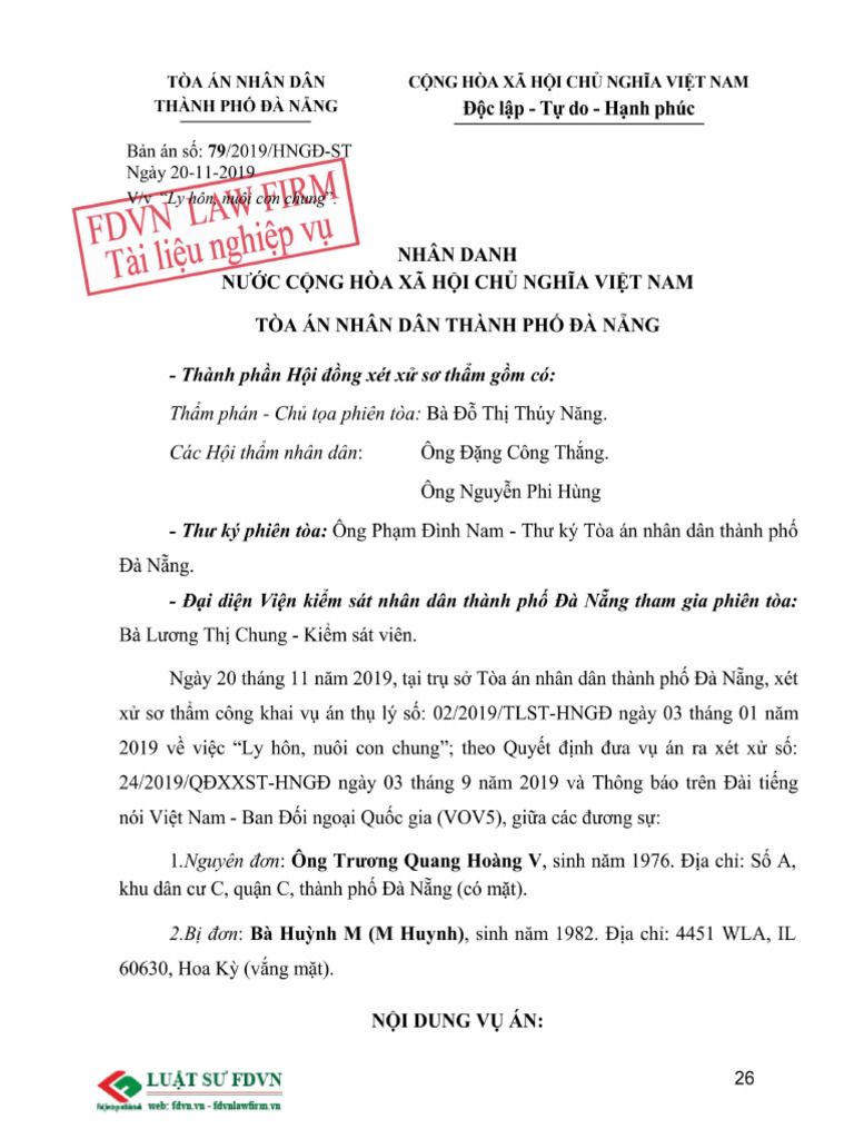 B N Án TPQT 79 | PDF