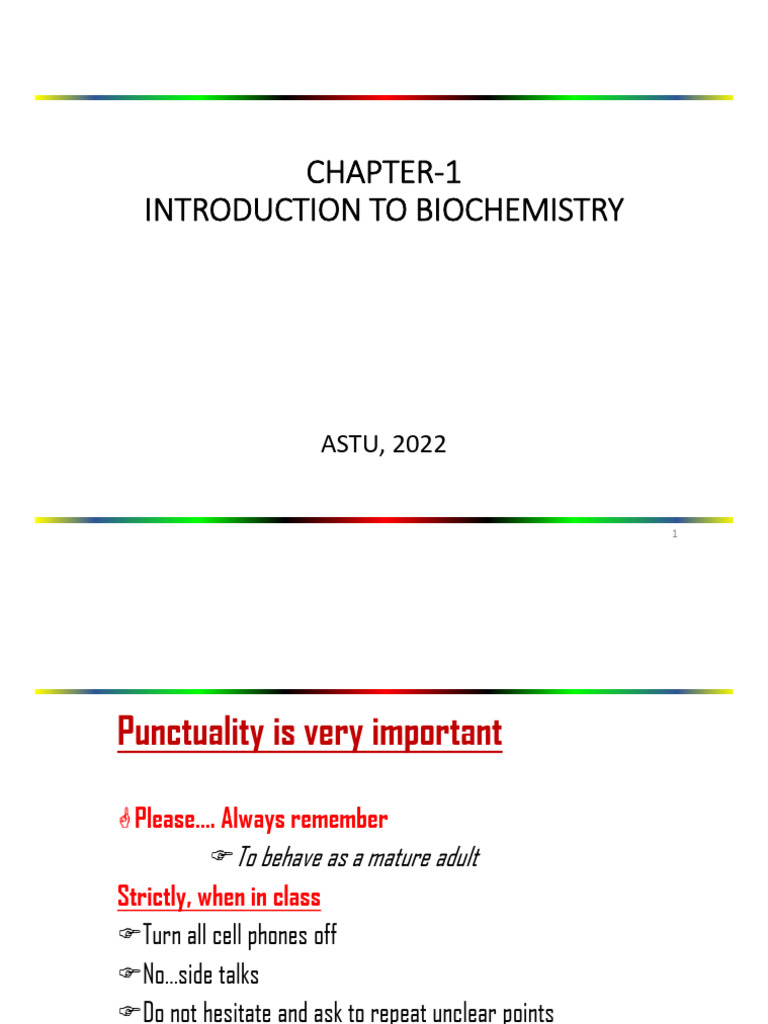 Chapter - 1-Introduction To Biochemistry | PDF | Endoplasmic Reticulum ...