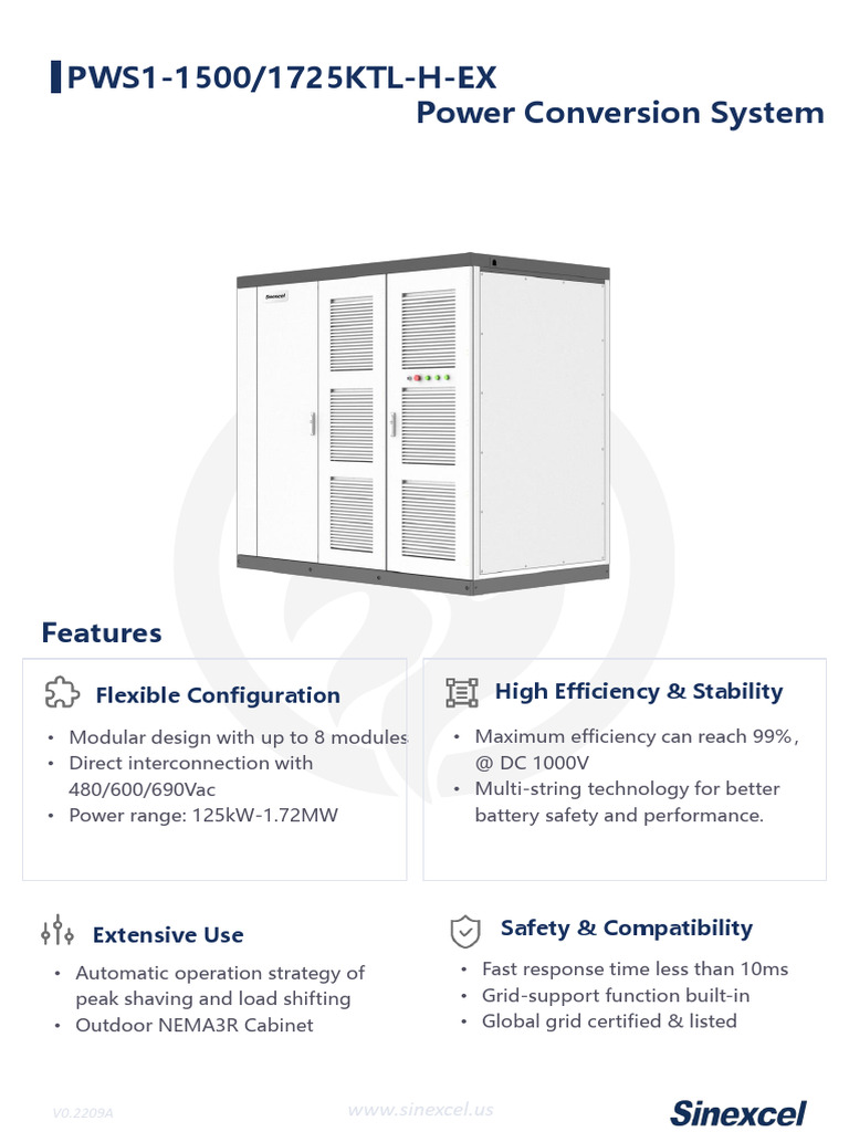 PWS1-1500 1725KTL-H-EX Datasheet | PDF | Alternating Current ...