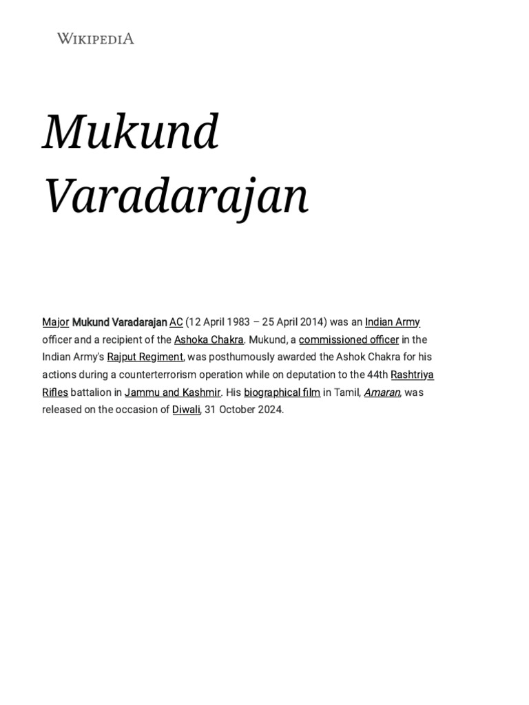 Amaran Movie Real Life Story | PDF | Religion & Spirituality