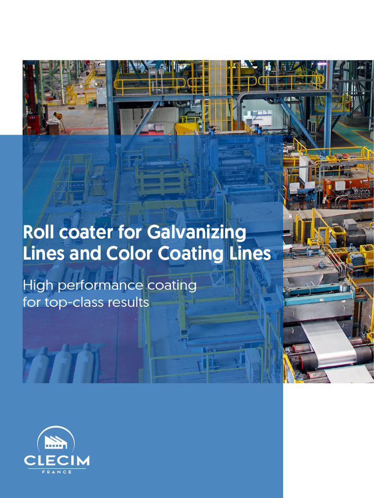 Clecim - Product Brochure - Roll Coater - EN | PDF | Automation | Coating